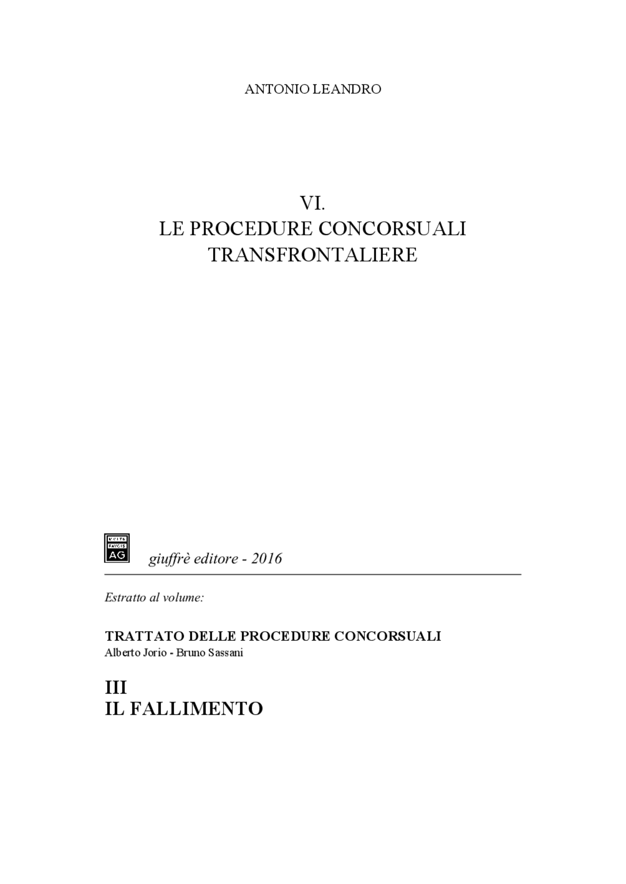 Procedure Concorsuali Diritto Commerciale Docsity