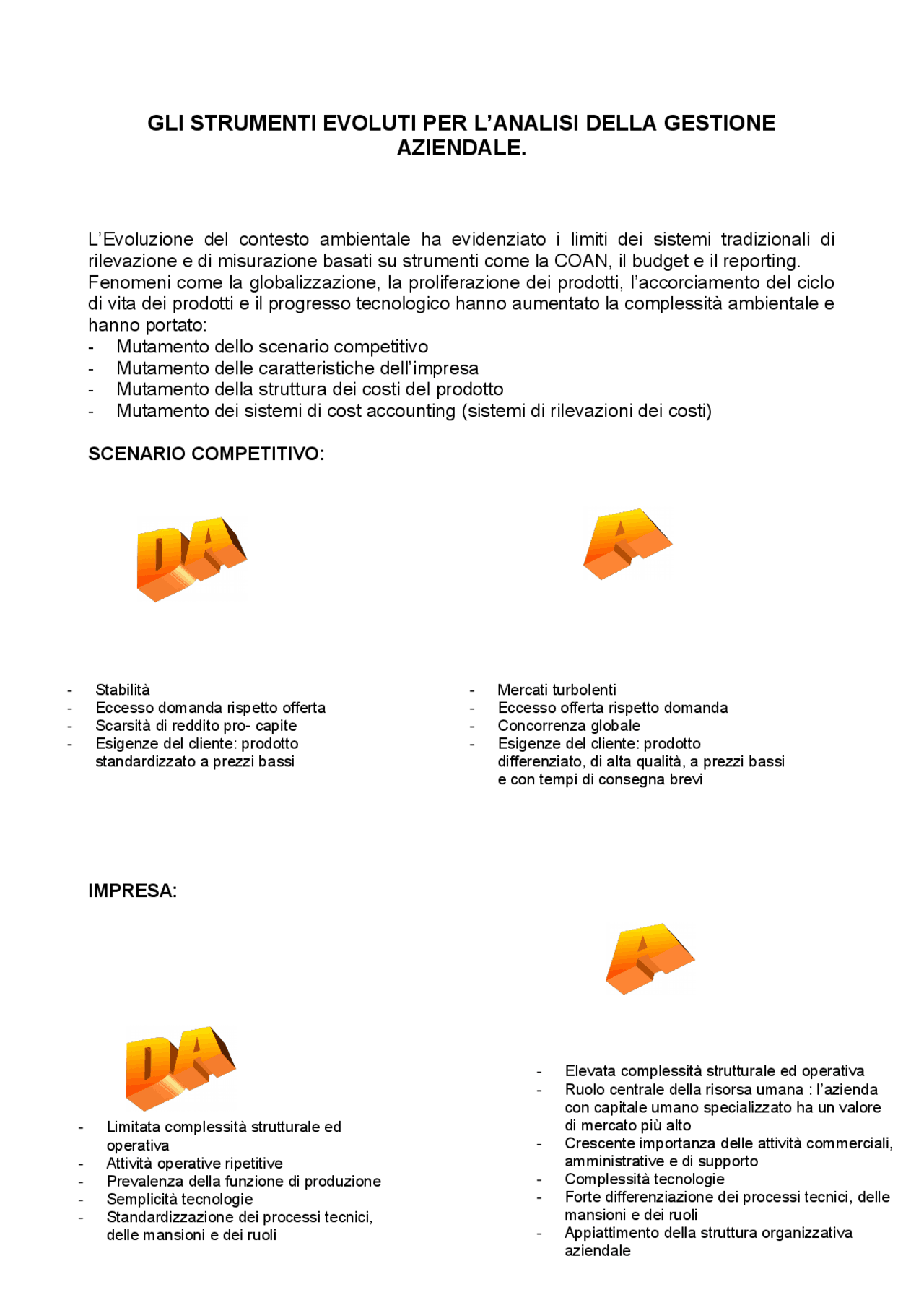Riassunti Abc E Analisi Di Bilancio Docsity