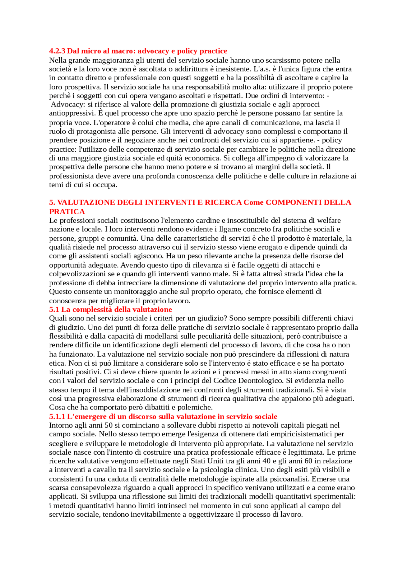 Il Metodo Del Servizio Sociale Docsity