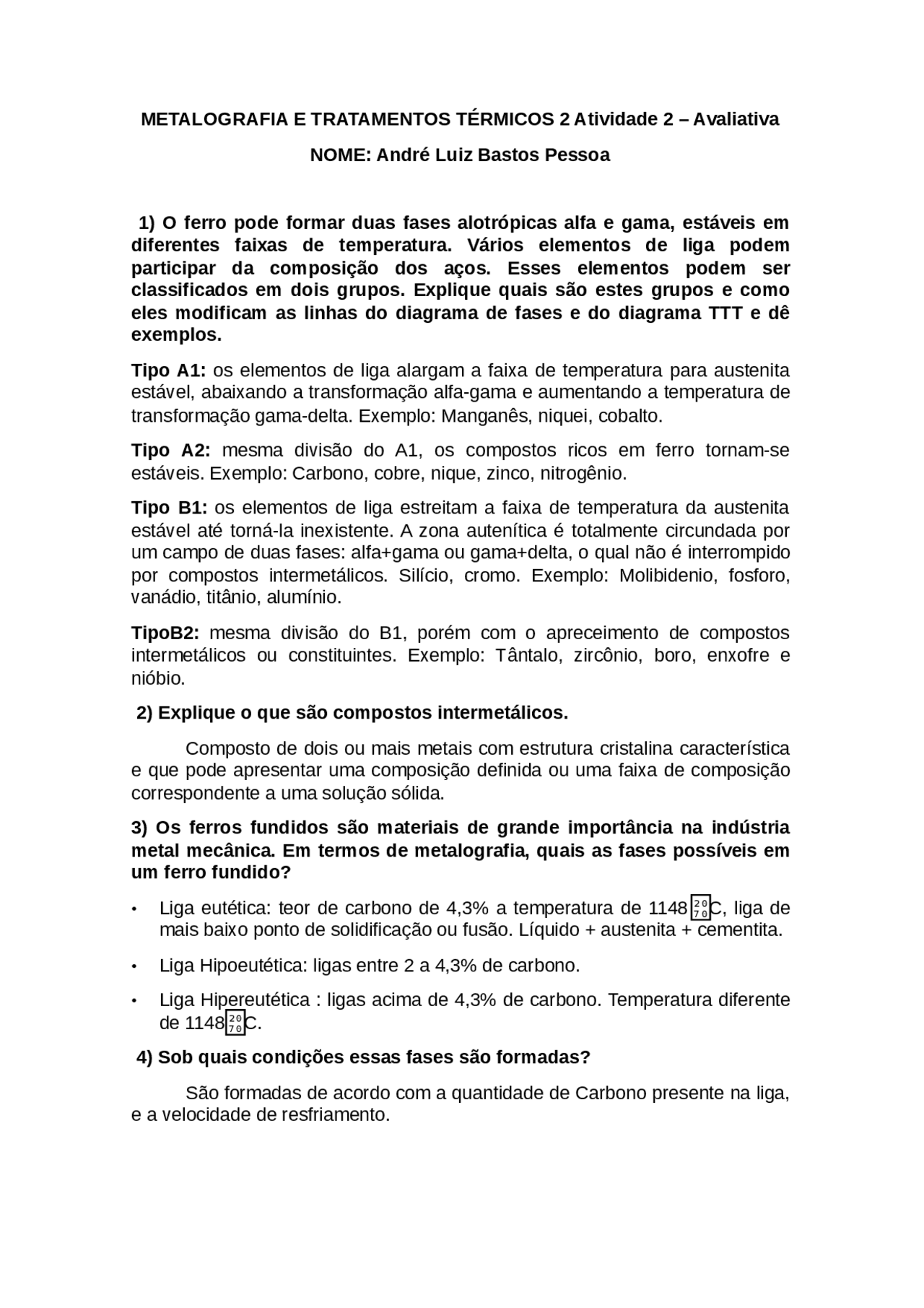 Metalografia E Tratamento Térmico Docsity