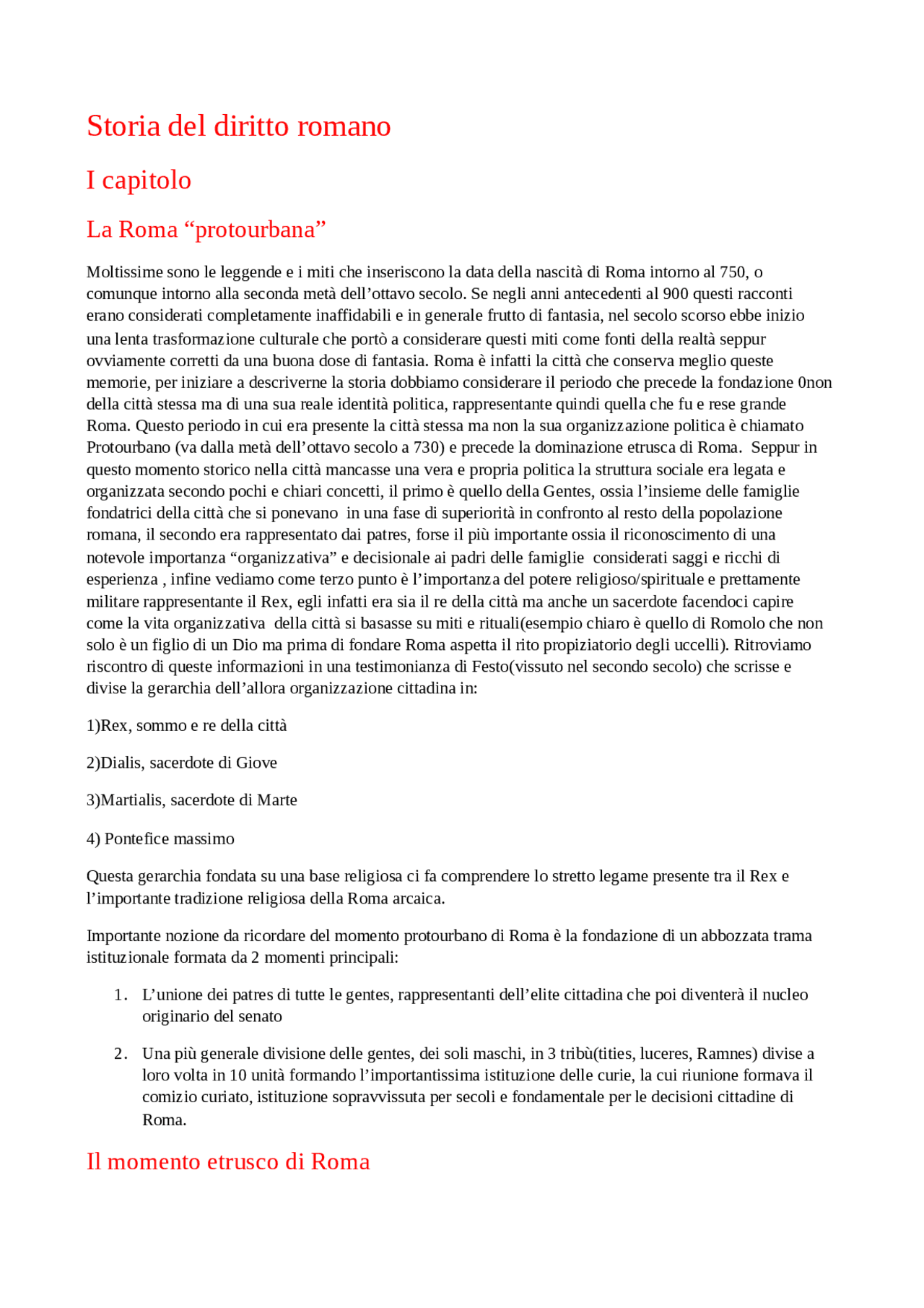 Storia Del Diritto Romano Docsity