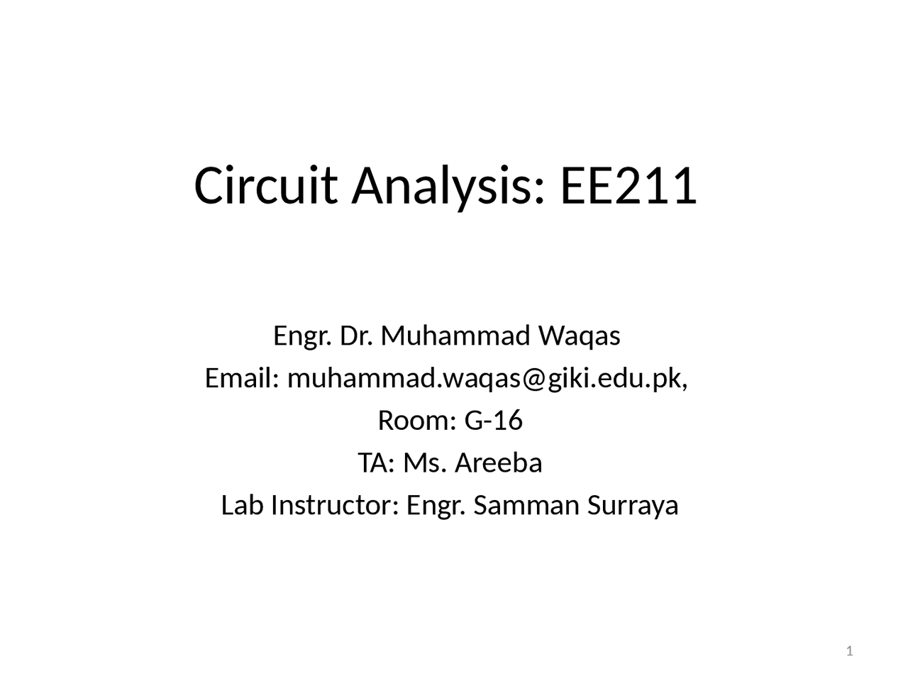 Basic Engineering Circuit Docsity