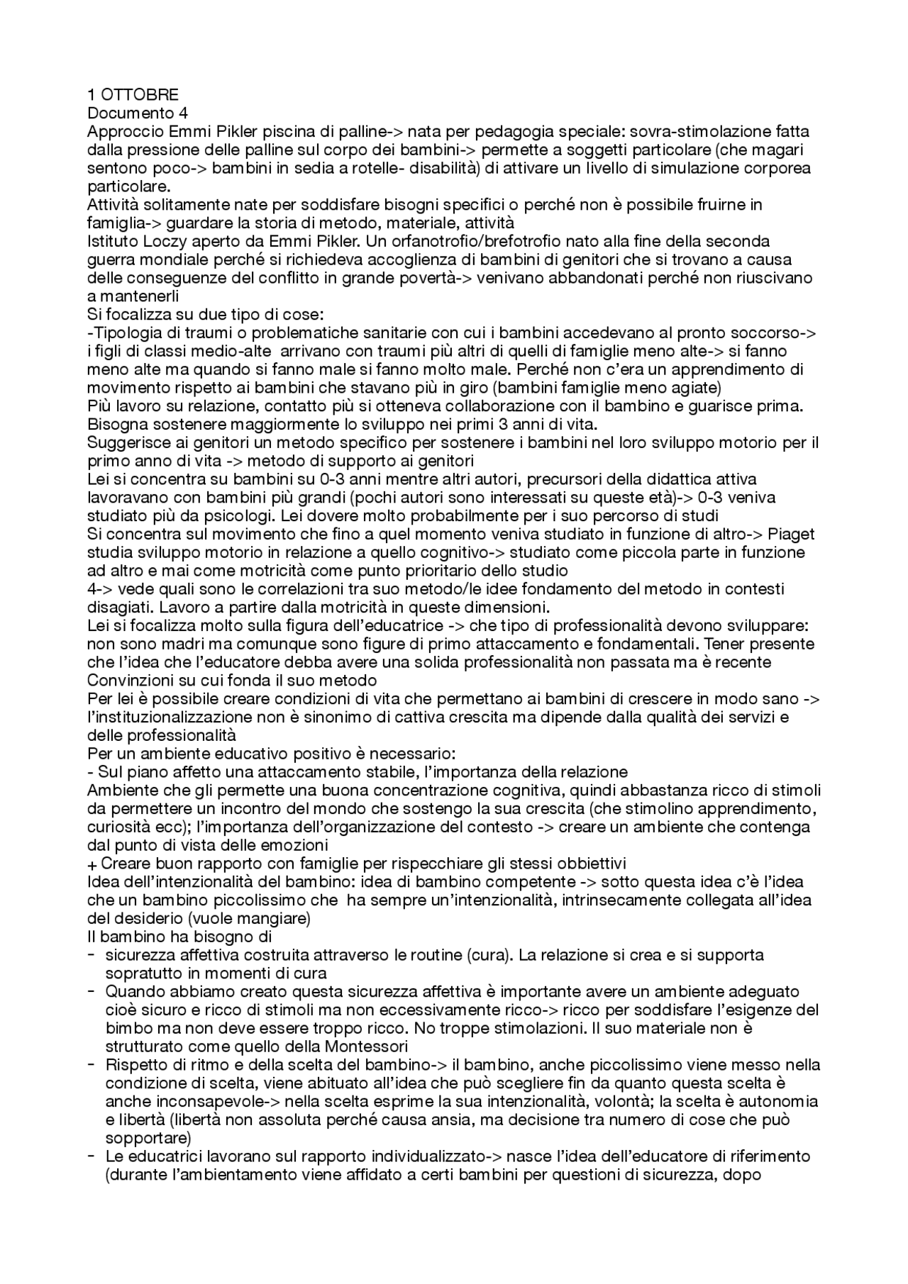 Appunti Di Educazione Alla Corporeità E Metodologie Di Gioco Docsity