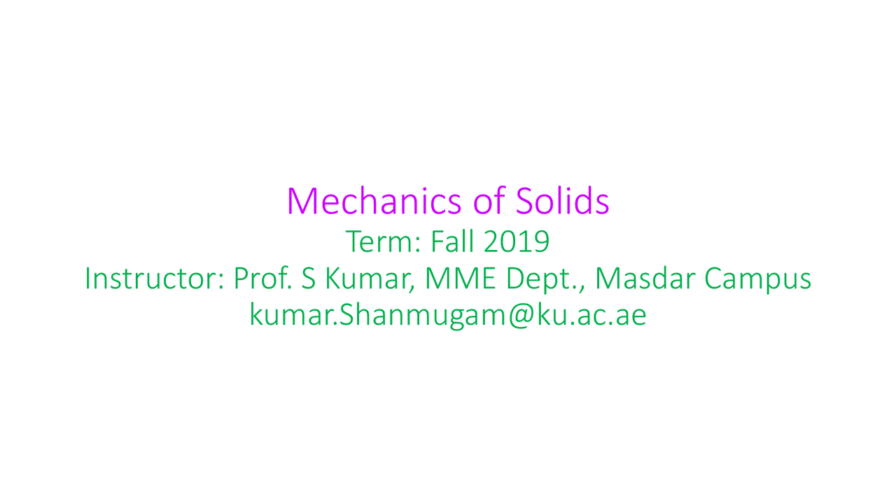Mechanics of solids dfvrgwerve - Docsity