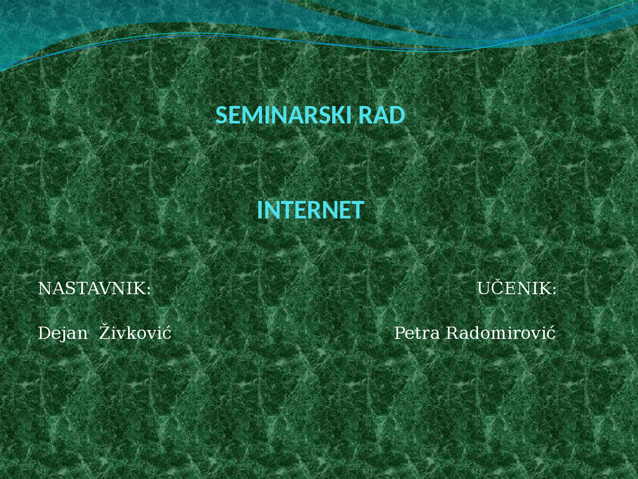 Internet: opasnosti, pretraga, bezbednost i pravila | Vežbe' predlog ...