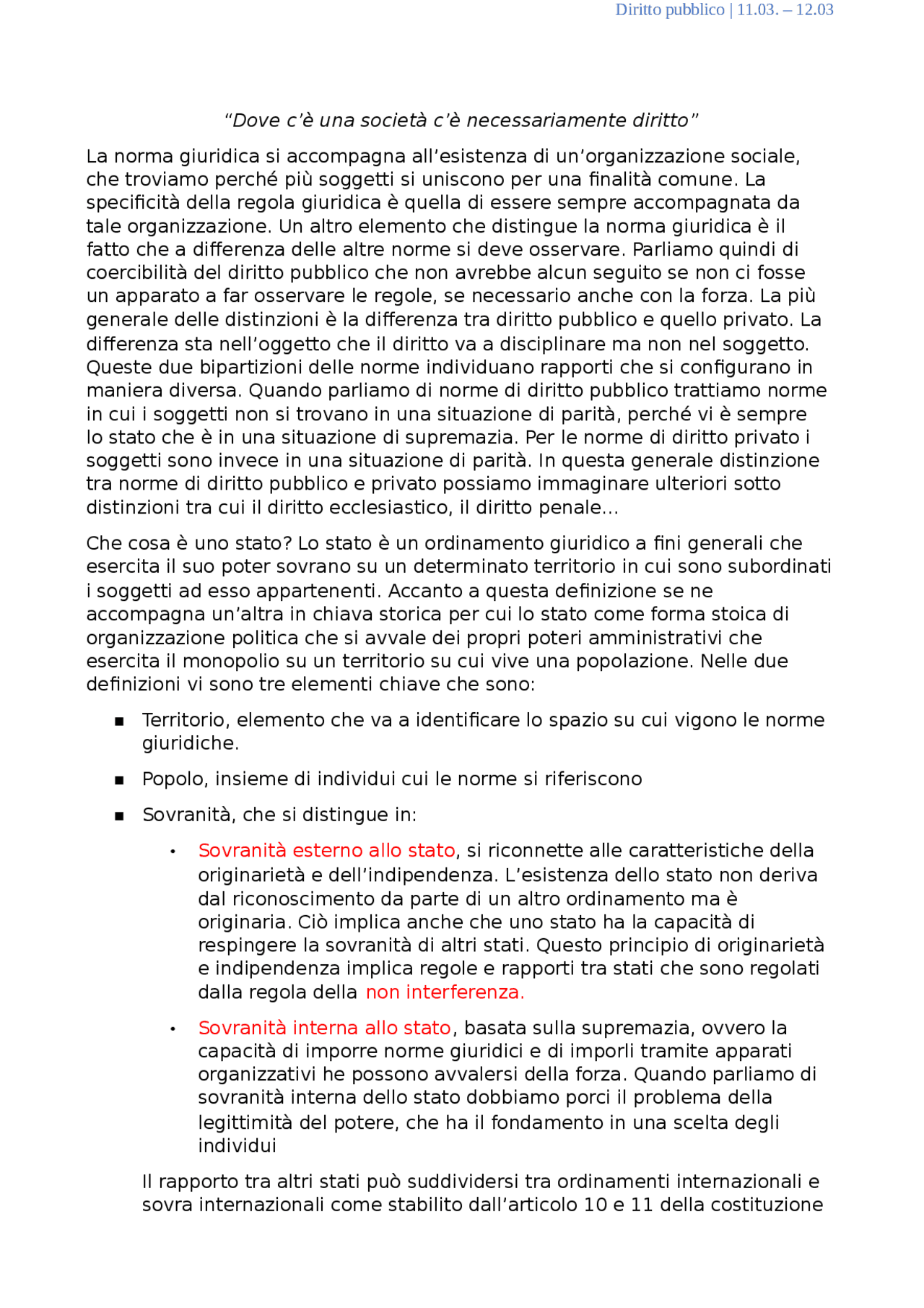 Introduzione Al Diritto Pubblico Docsity