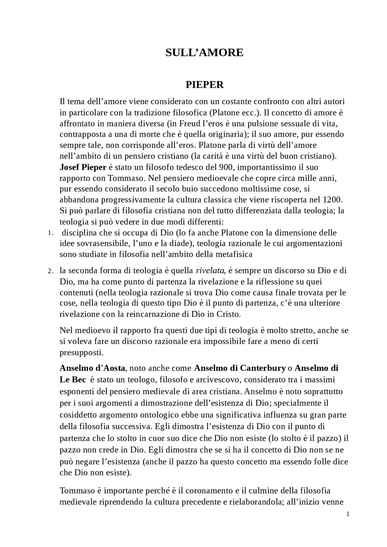 Riassunto Sullamore Pieper Esami Russo Docsity