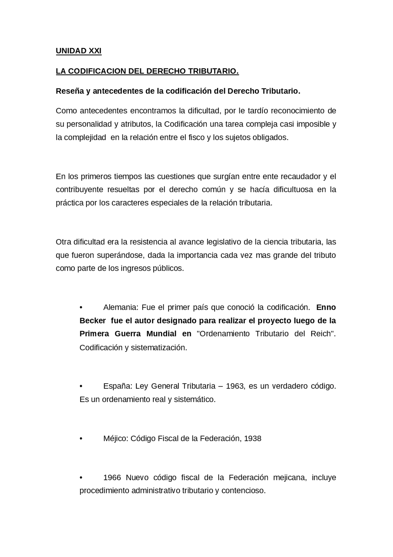 Derecho Tributarios Desarrollo Docsity