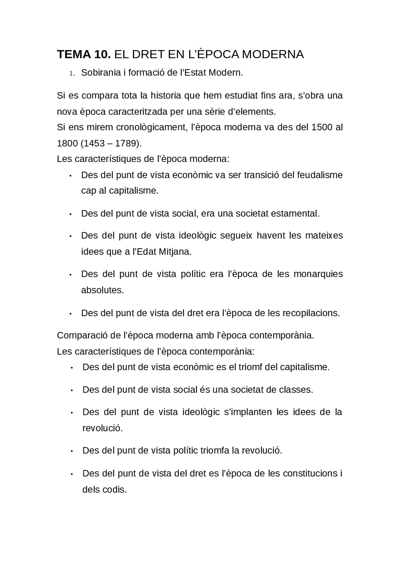 Tema 10 Historia Del Dret Docsity