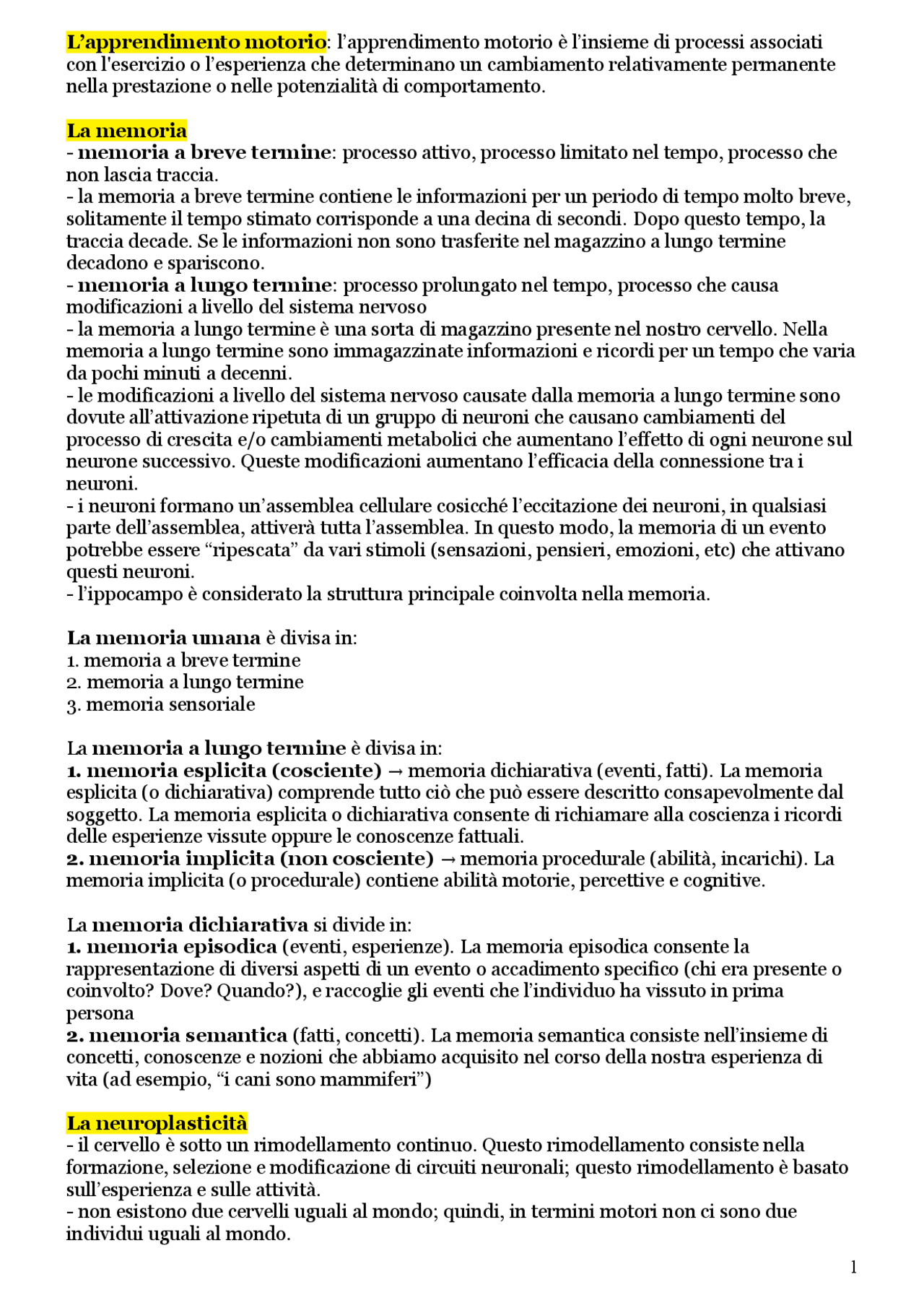 Riassunto Delle Slides Delle Dispense E Delle Lezioni Di Metodi E