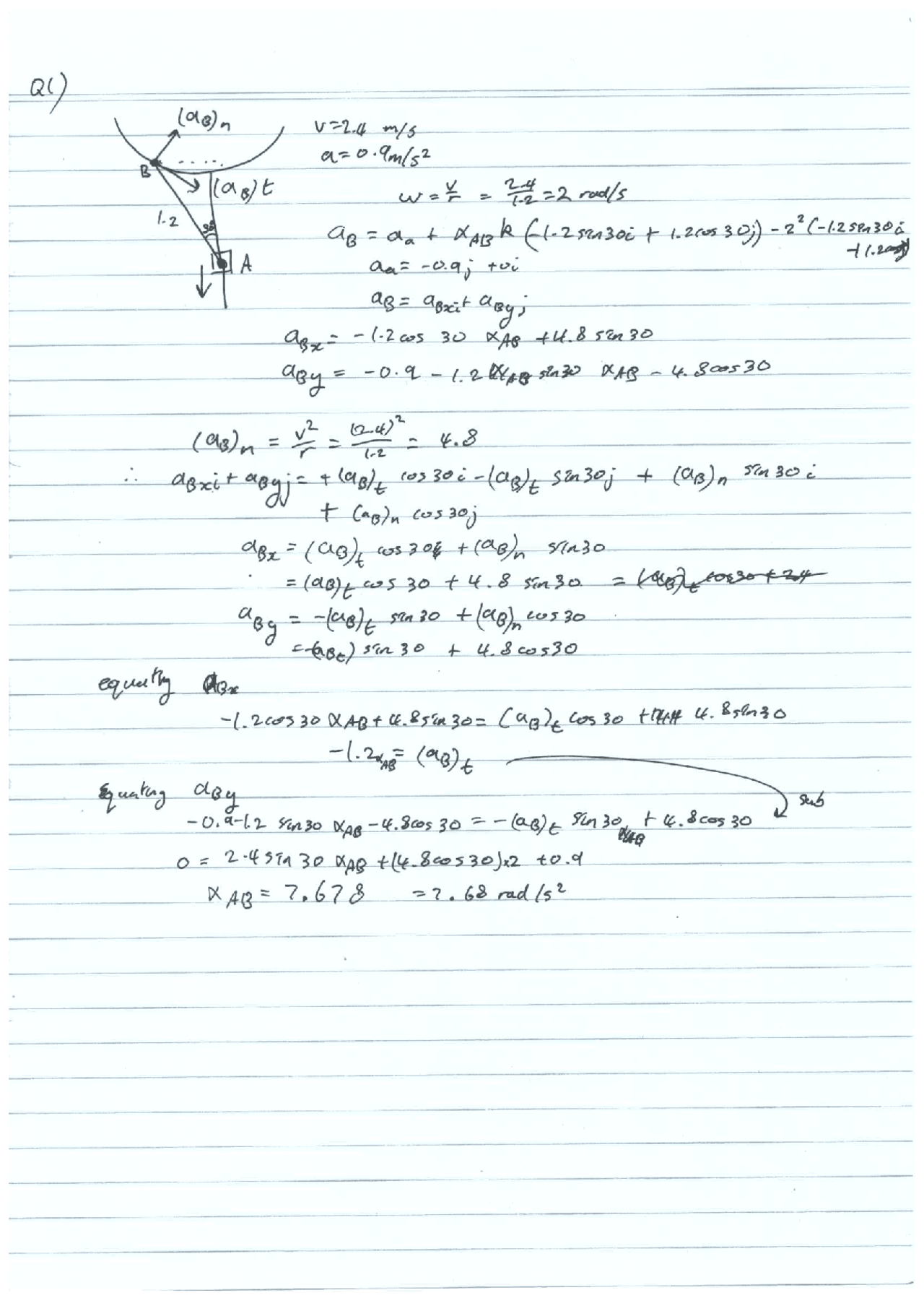 Assignment 2 Machine Dynamics Docsity