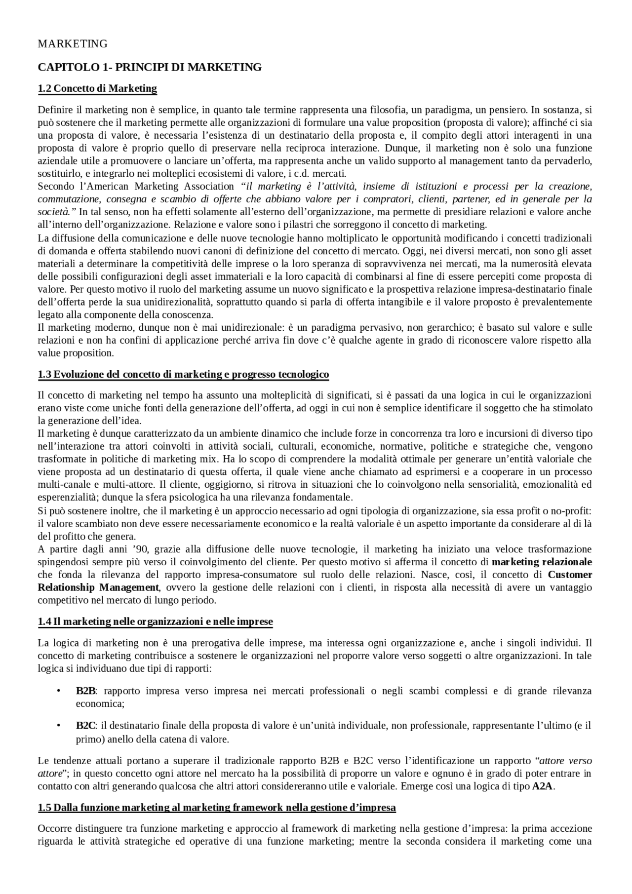 Marketing- Francesco Polese- Evert Gummesson - Docsity