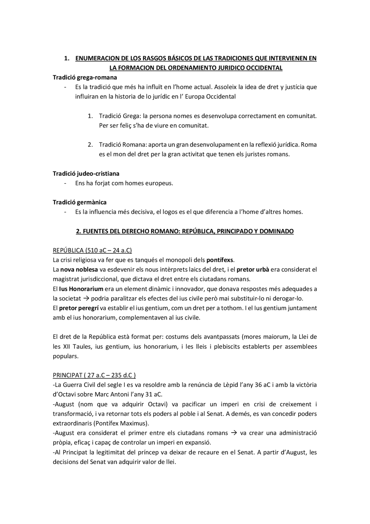 Resum Història Del Dret Univeristat Barcelona Docsity