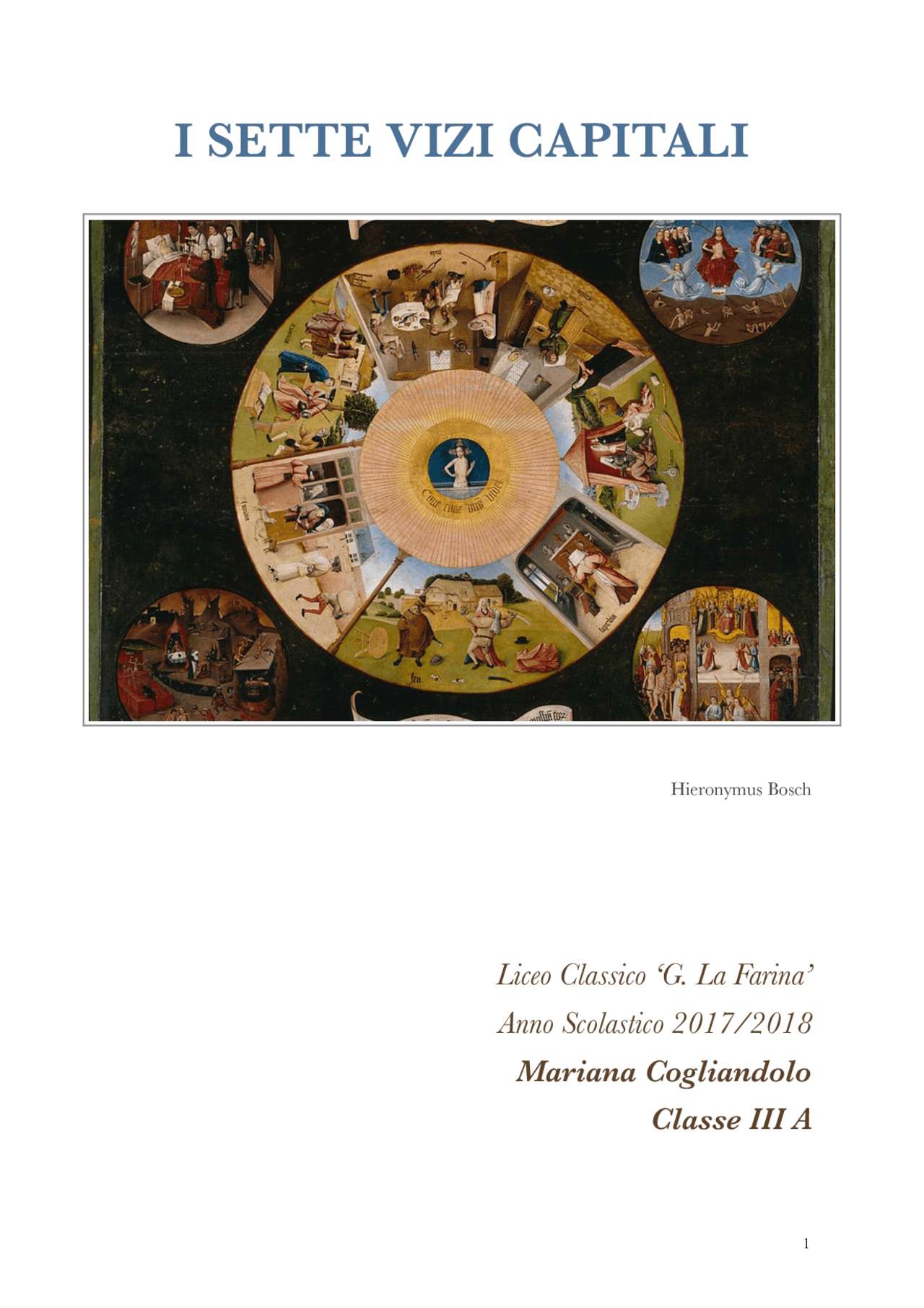 Tesina Maturità Liceo Classico Docsity