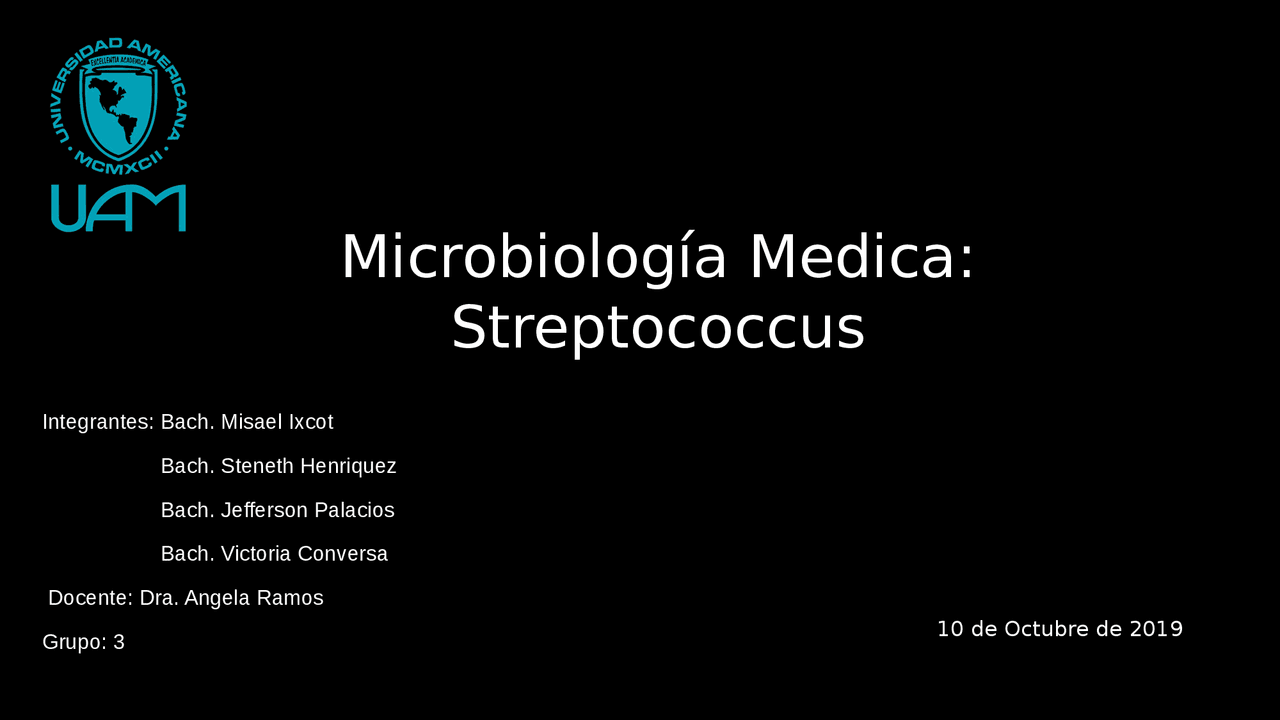 Streptococcus Microbiologia Docsity