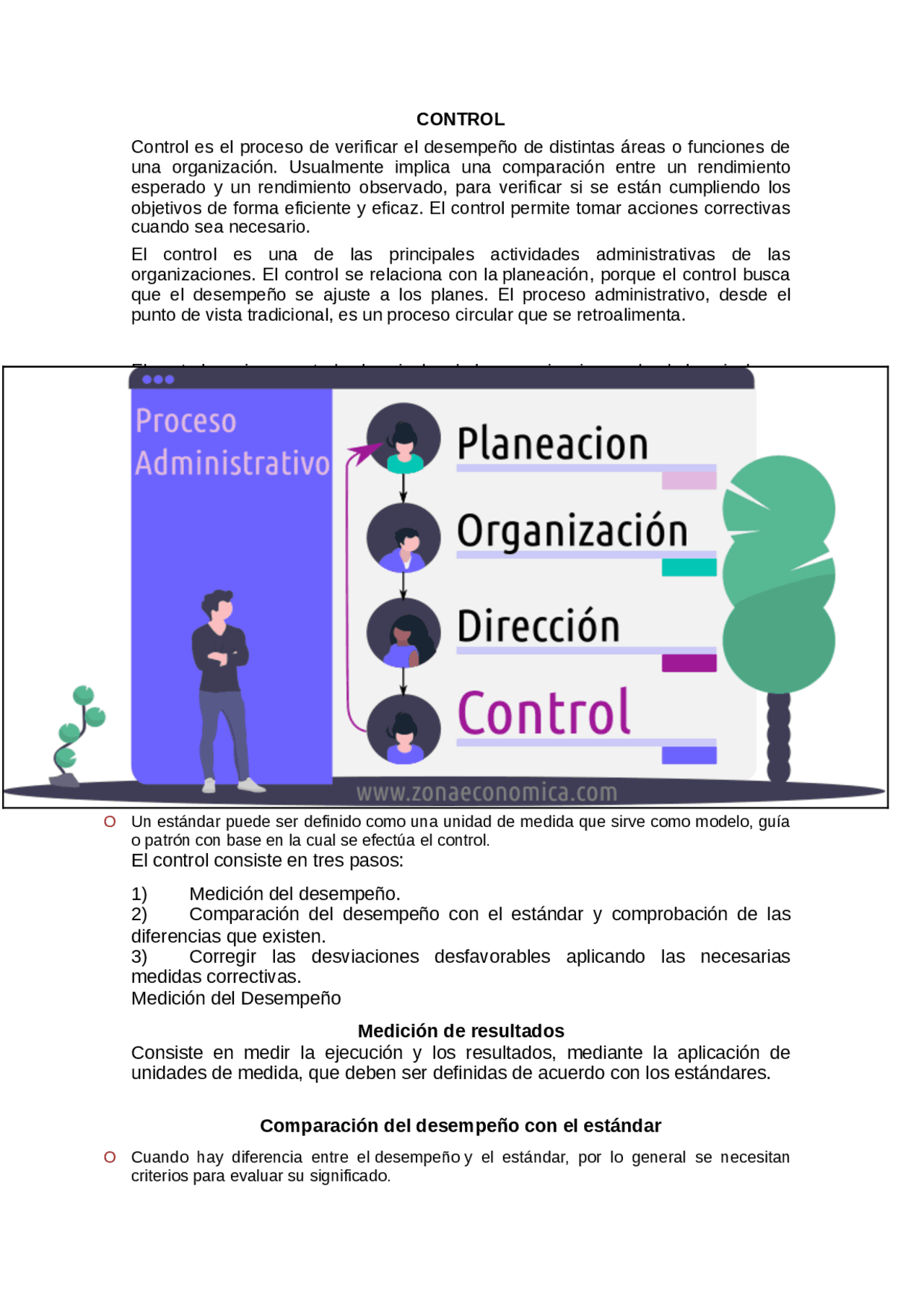 El control tipos y caracteristias - Docsity