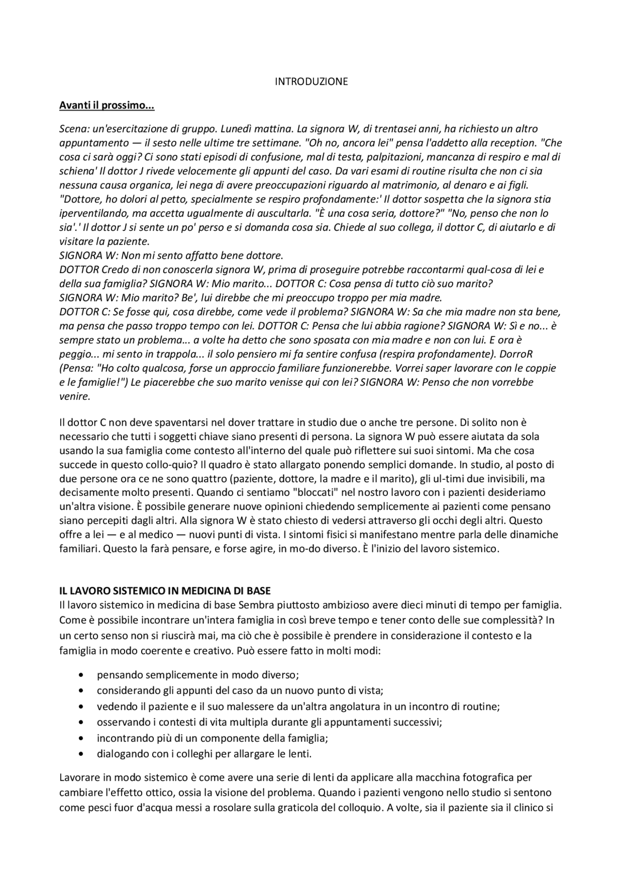 Dieci Minuti Per La Famiglia Docsity