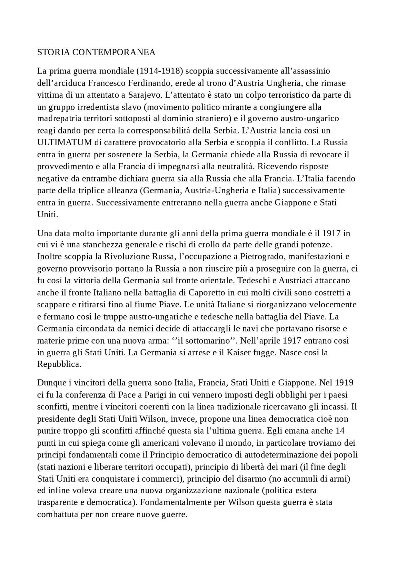 Prima Lezione Storia Docsity