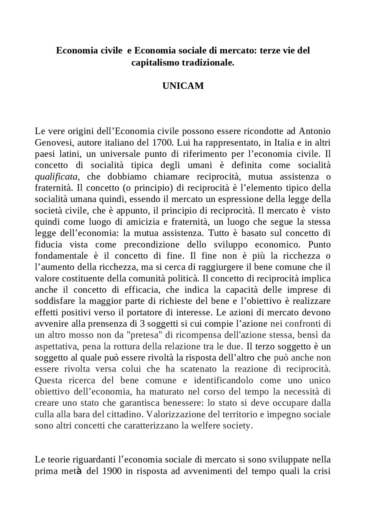 Alternative Al Capitalismo Docsity