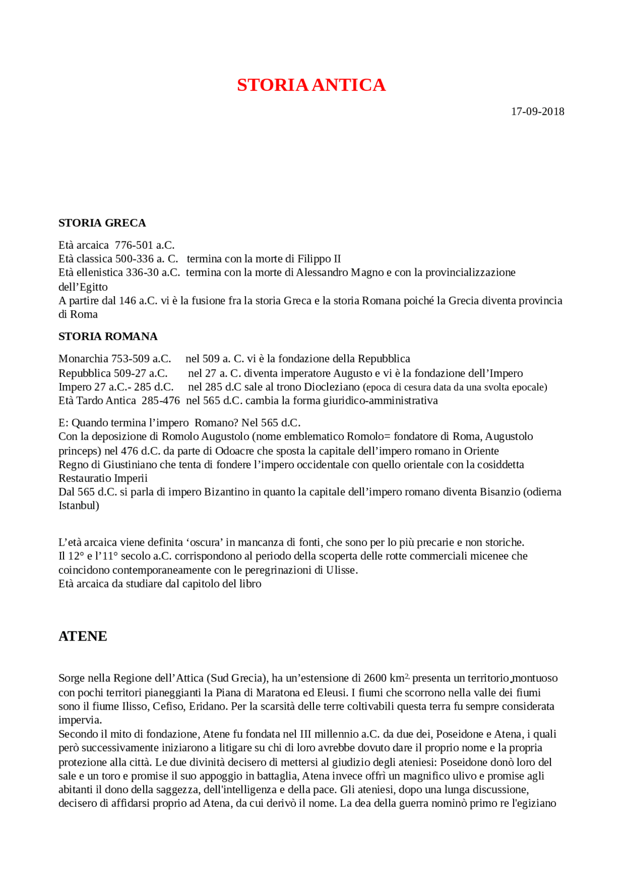 Storia Antica Greca Docsity