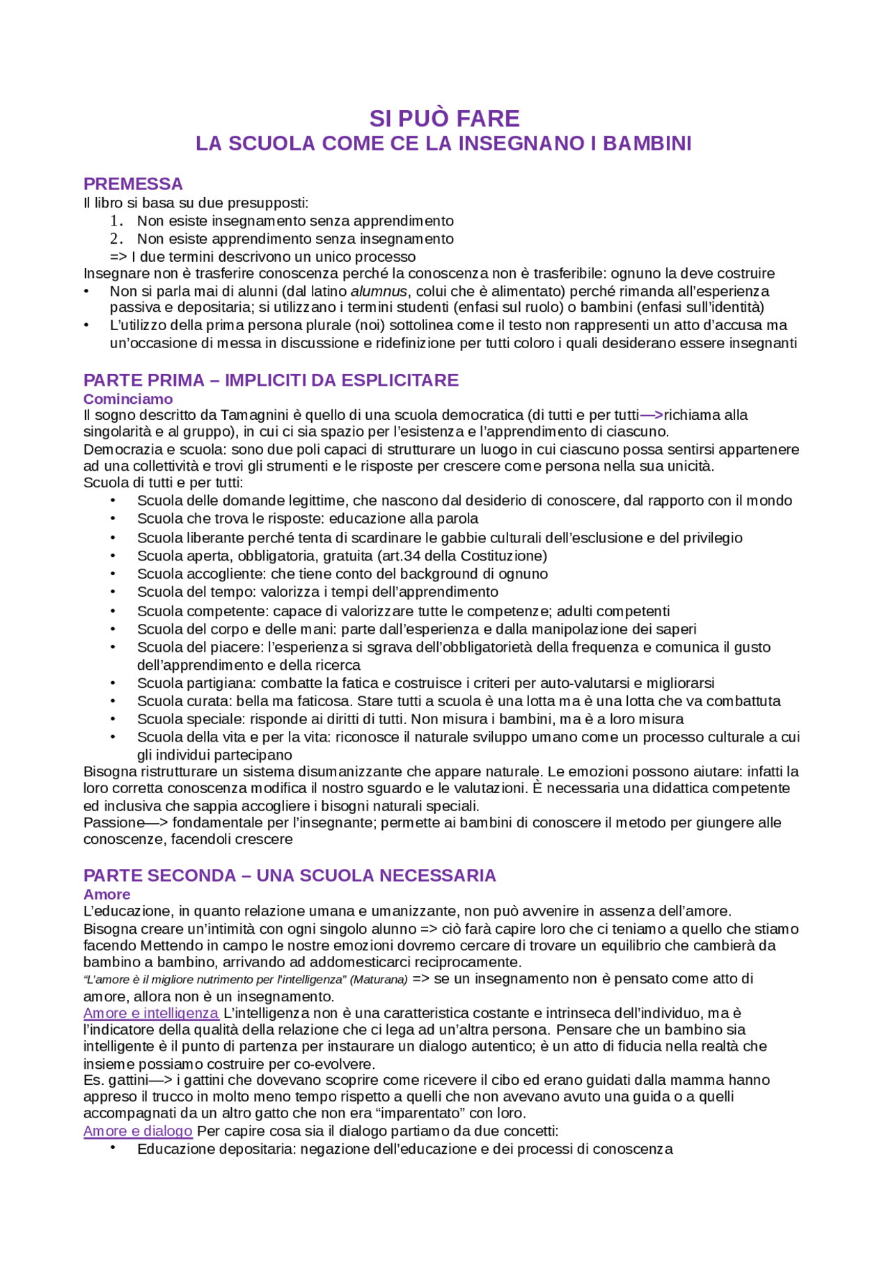 Si Può Fare Davide Tamagnini Docsity