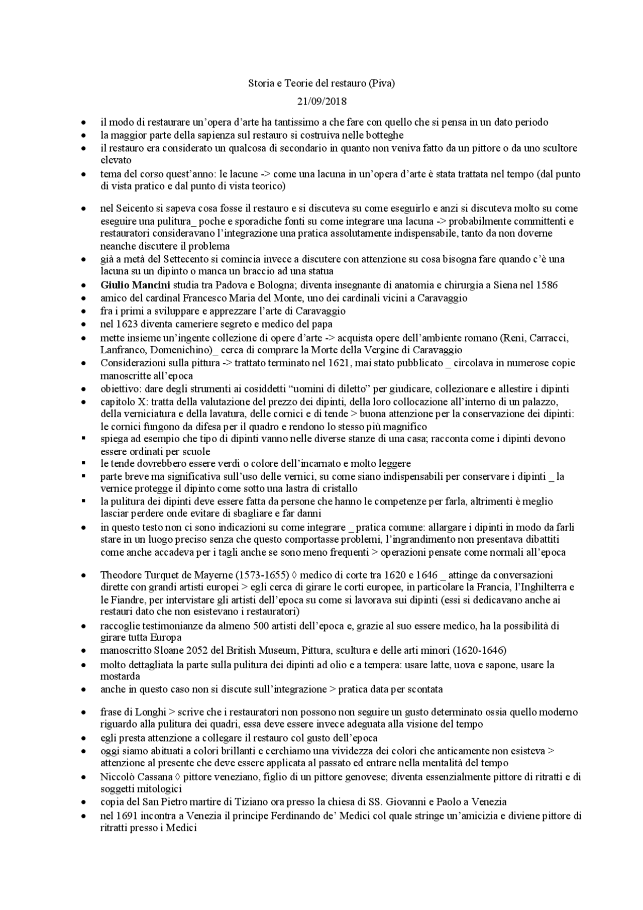 Storia E Teorie Del Restauro 2 Docsity