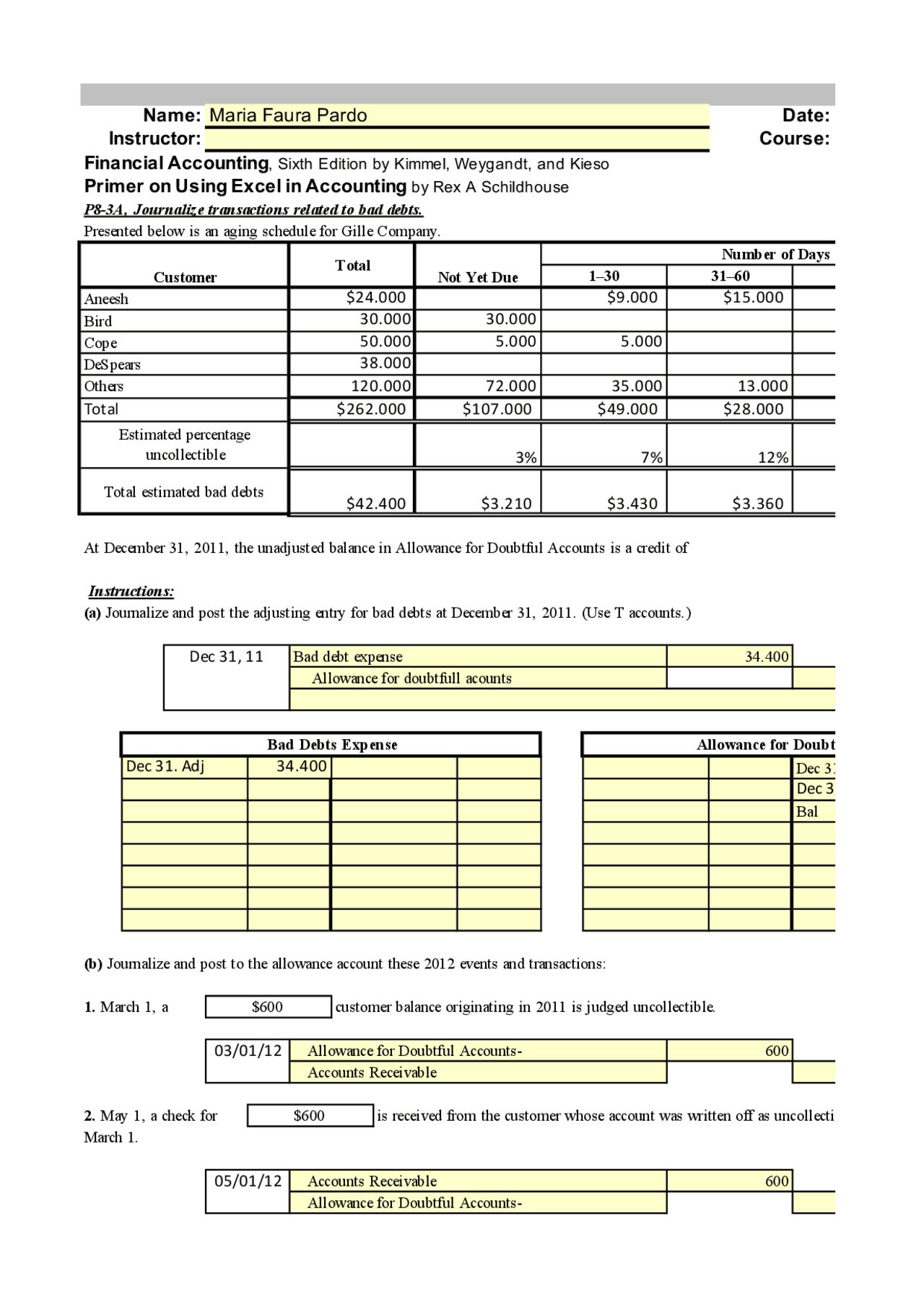 Ejercicios Tema 8 International Accounting Docsity