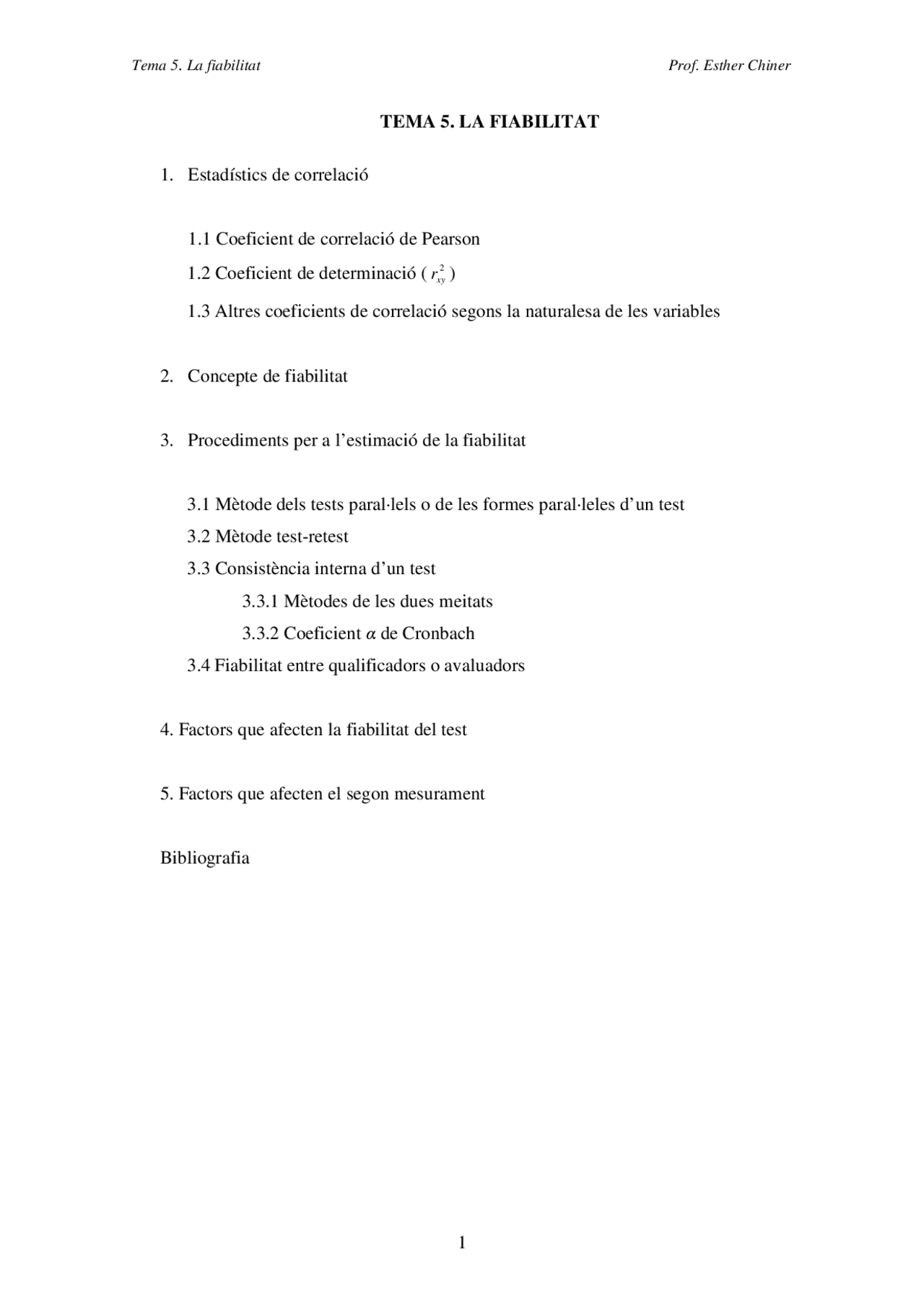 Fiabilidad Psicometría Ub Docsity