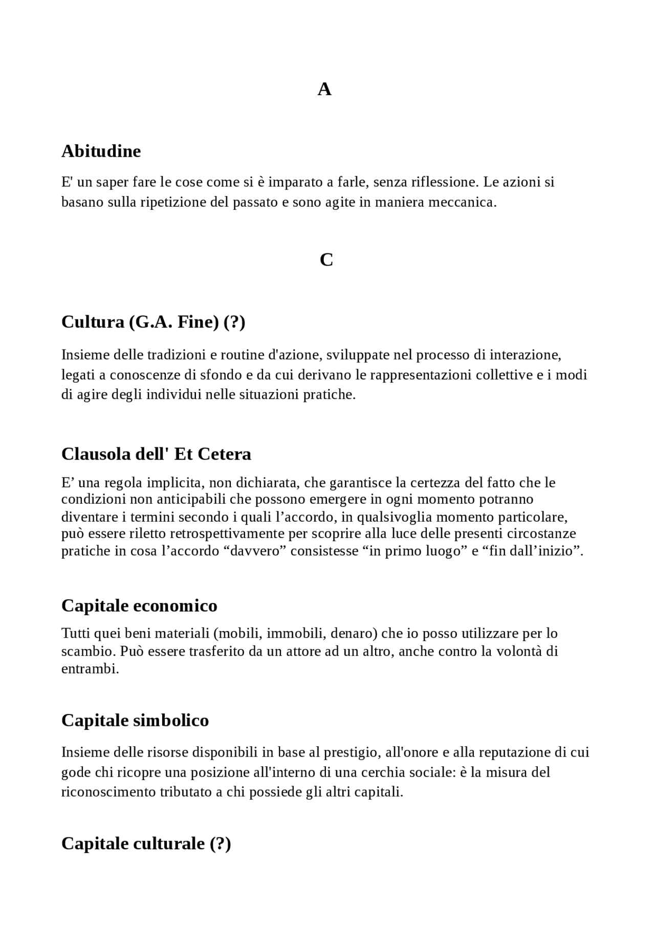 Glossario Dei Concetti Di Logico 2 Unipd Prof Bortolini Docsity