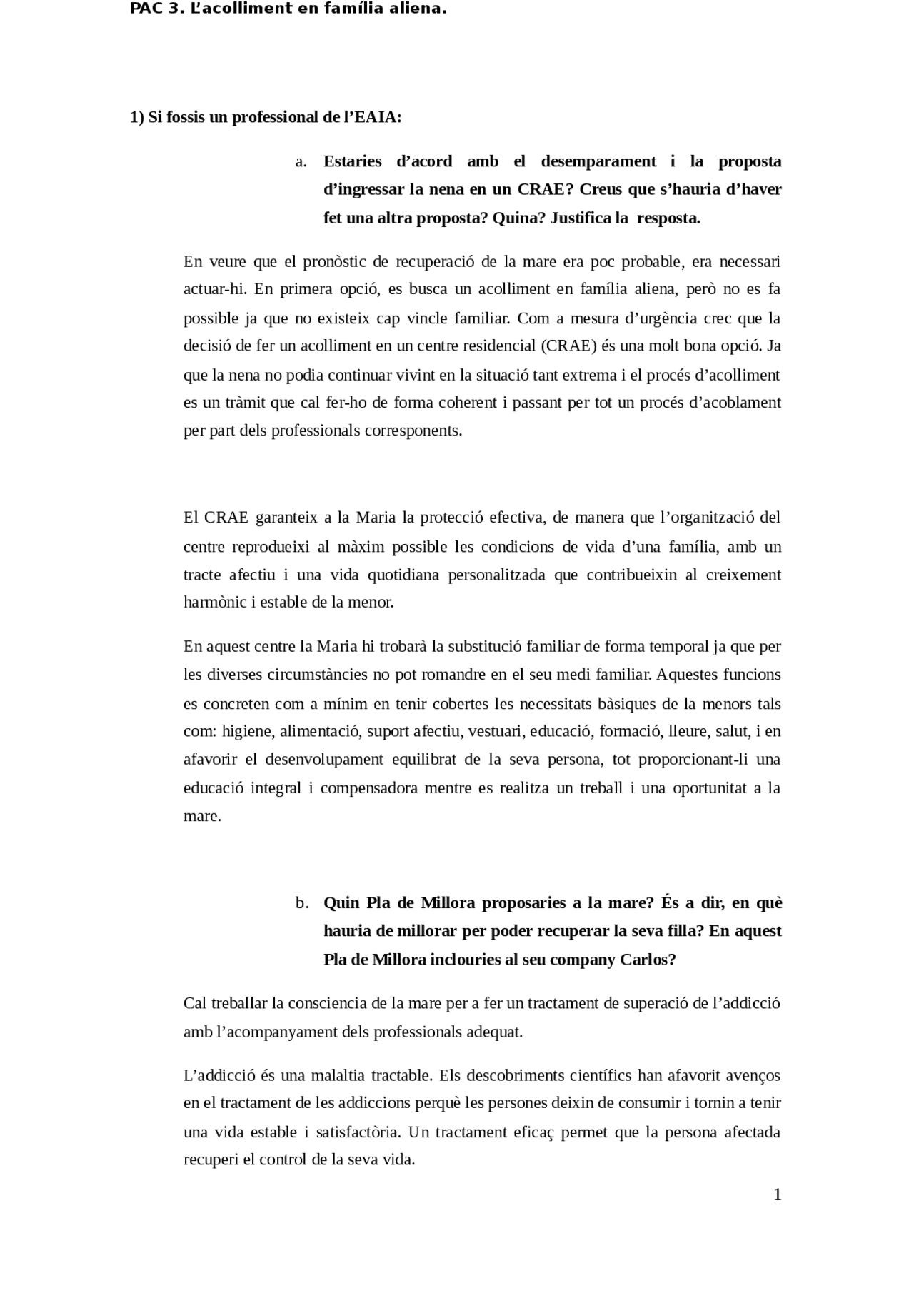 Lacolliment En Família Aliena Docsity
