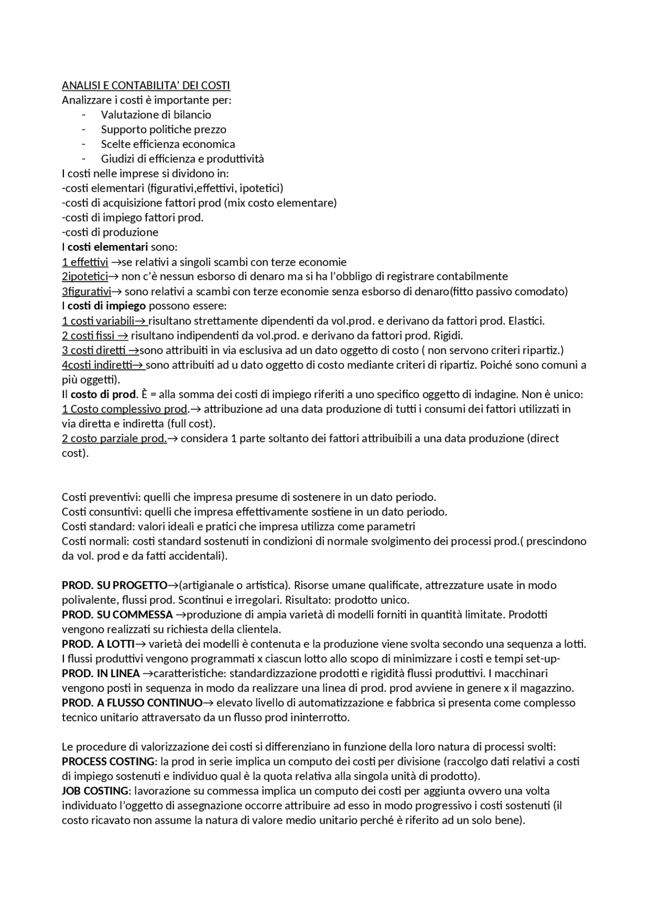 Analisi E Contabilità Docsity