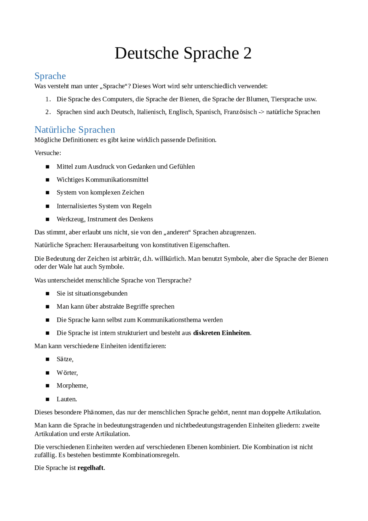 Appunti Di Deutsche Sprache 2 Docsity