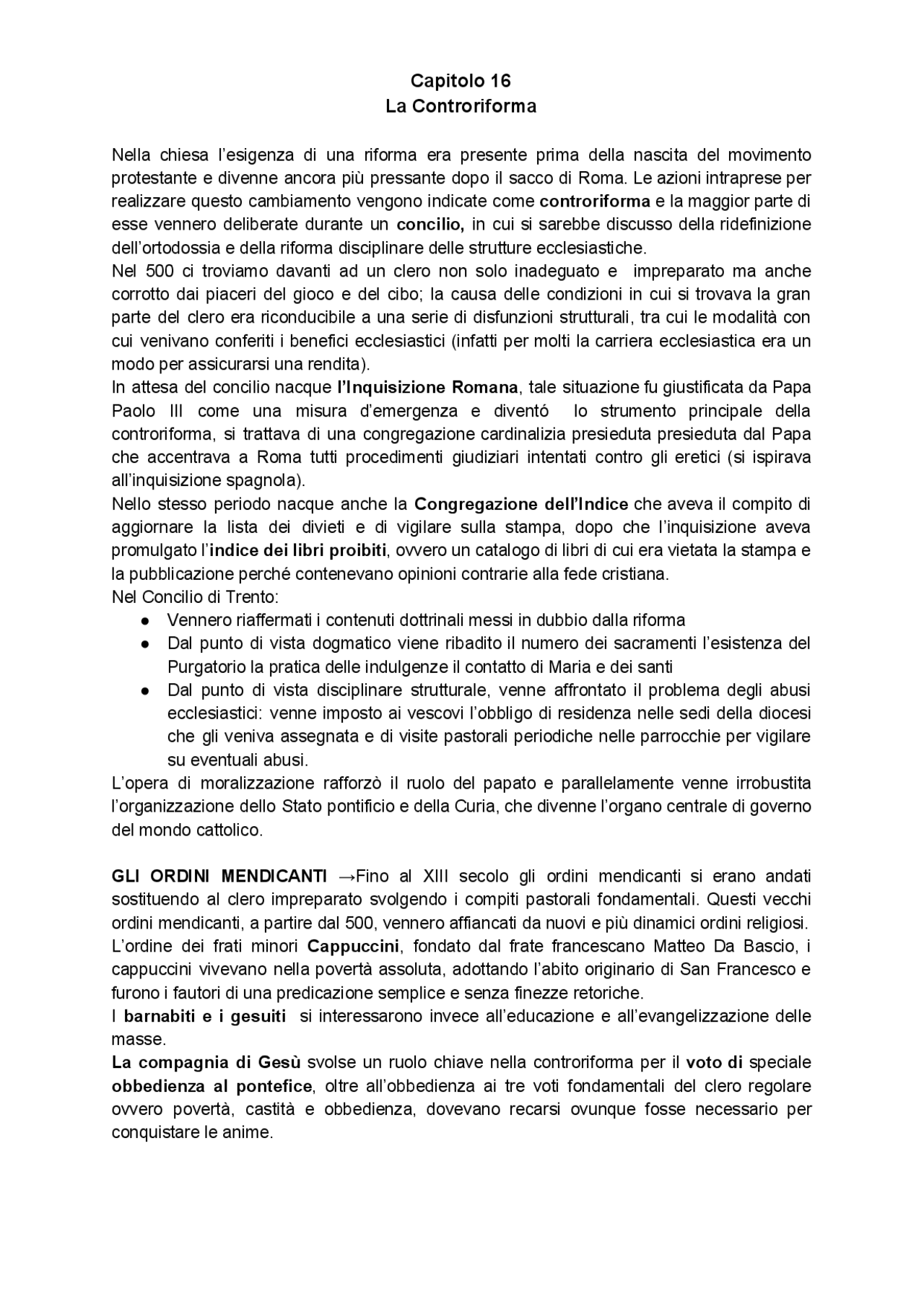 La Controriforma Luterana Docsity