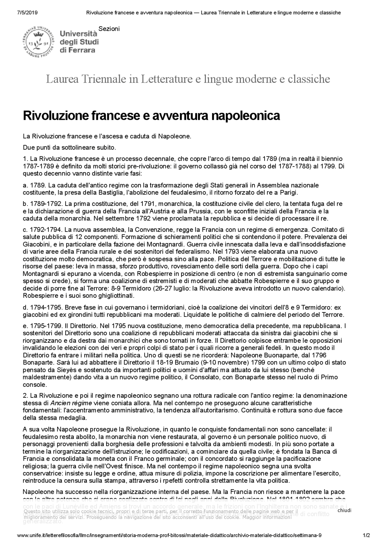 Riassunti Storia Moderna Docsity