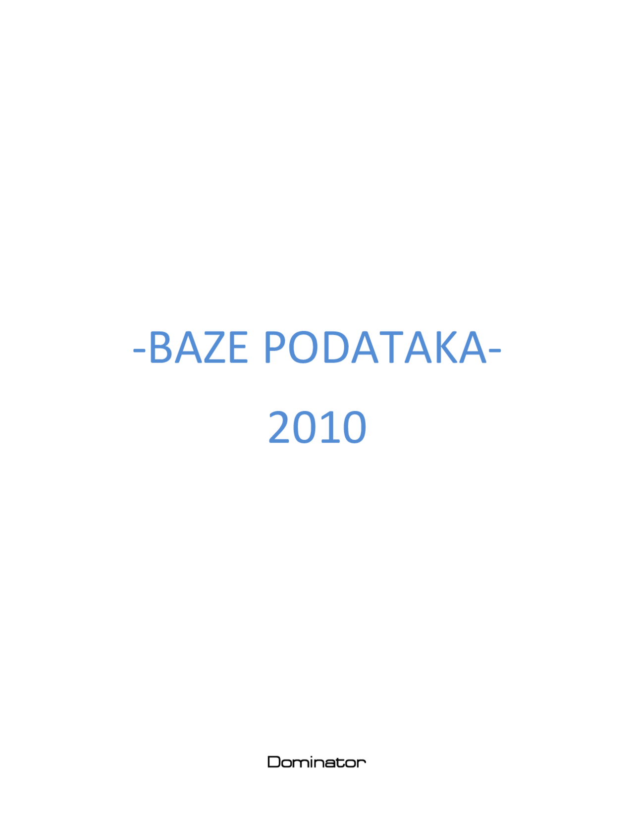 Skripta Iz Predmeta Baze Podataka Exams Introduction To Computing