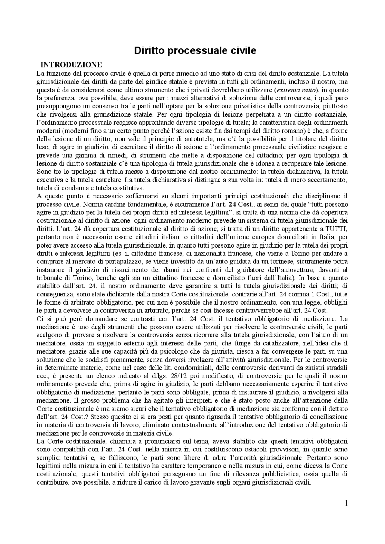 Appunti Di Diritto Processuale Civile Prof Elena Dalessandro Docsity