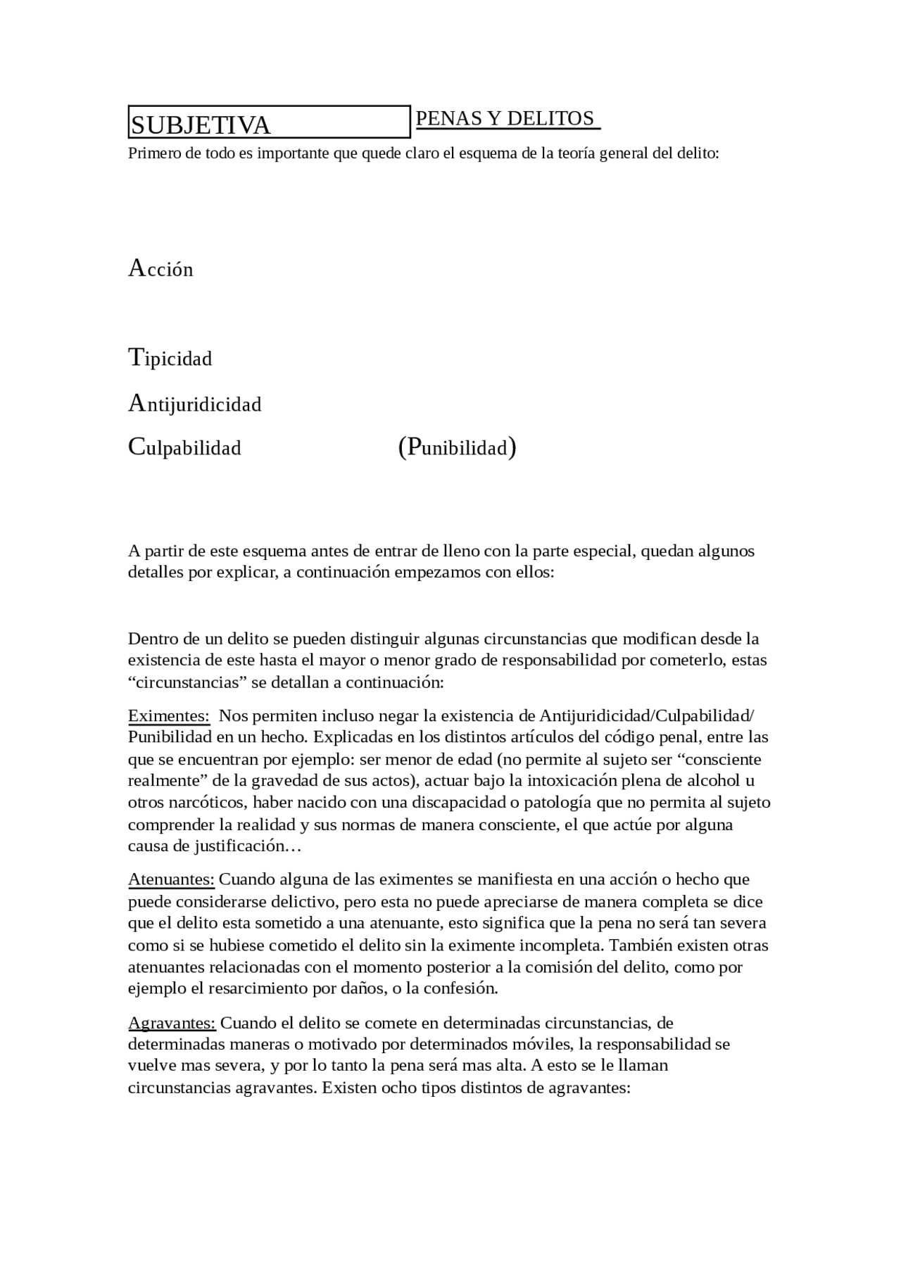 Apuntes Derecho Penal Docsity