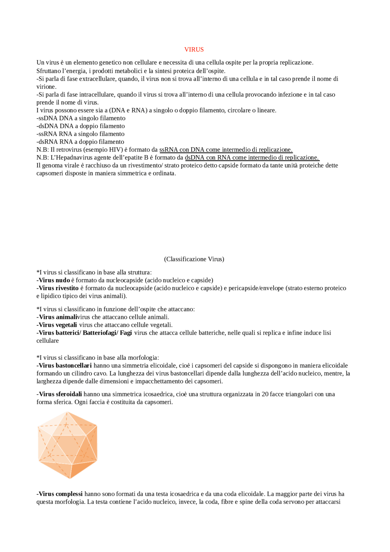 Virus Microbiologia Appunti Federicoii Docsity