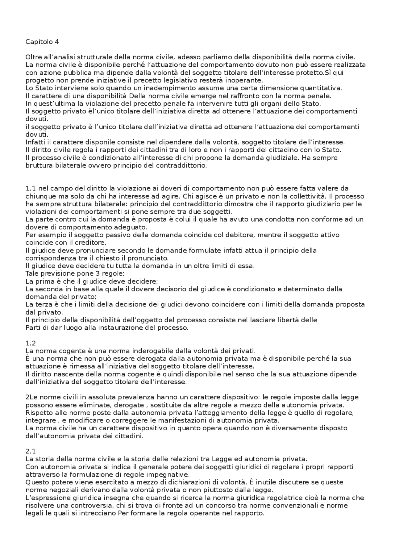 Riassunto Manuale Di Diritto Civile Docsity