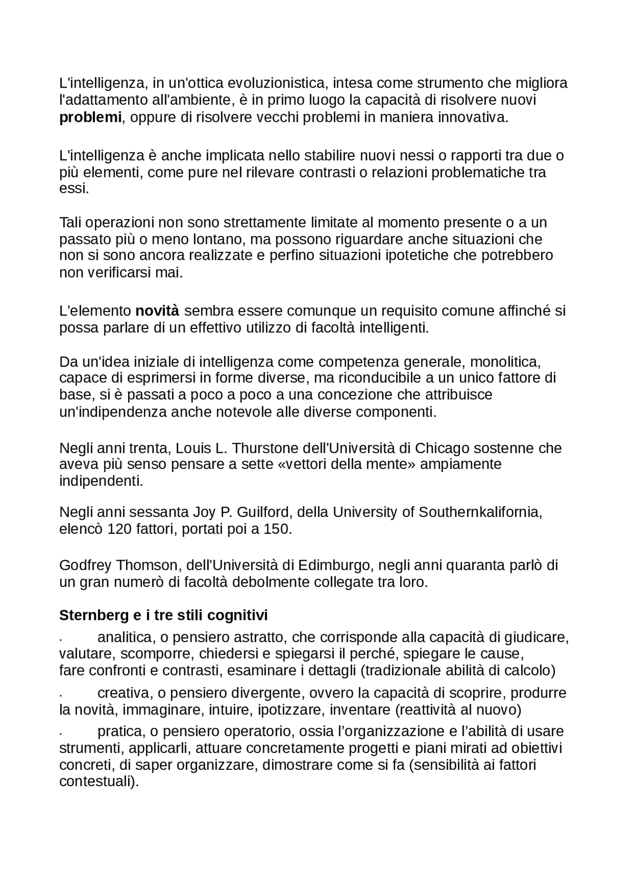 Le Intelligenze Multiple Docsity