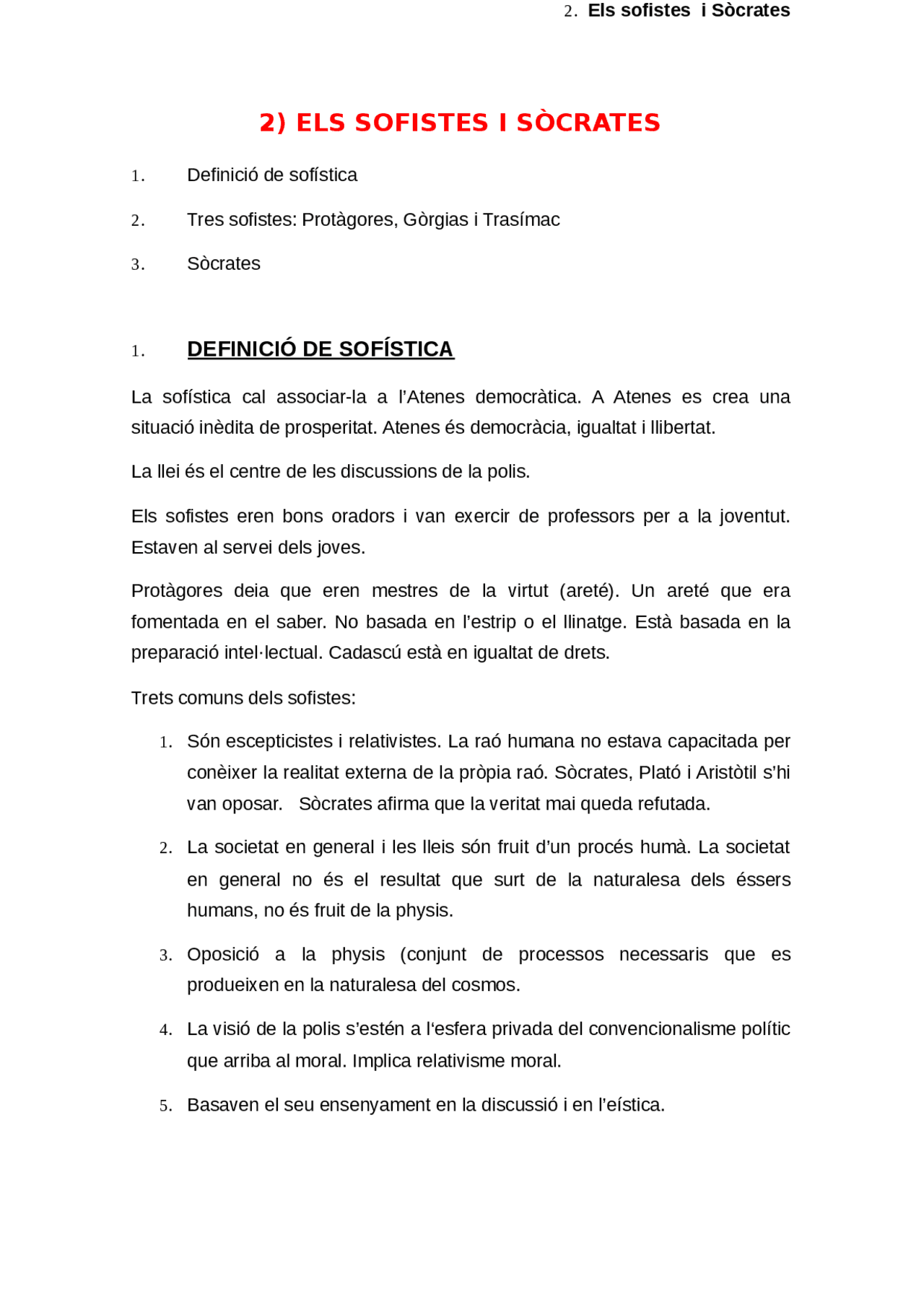 Sofística - Docsity