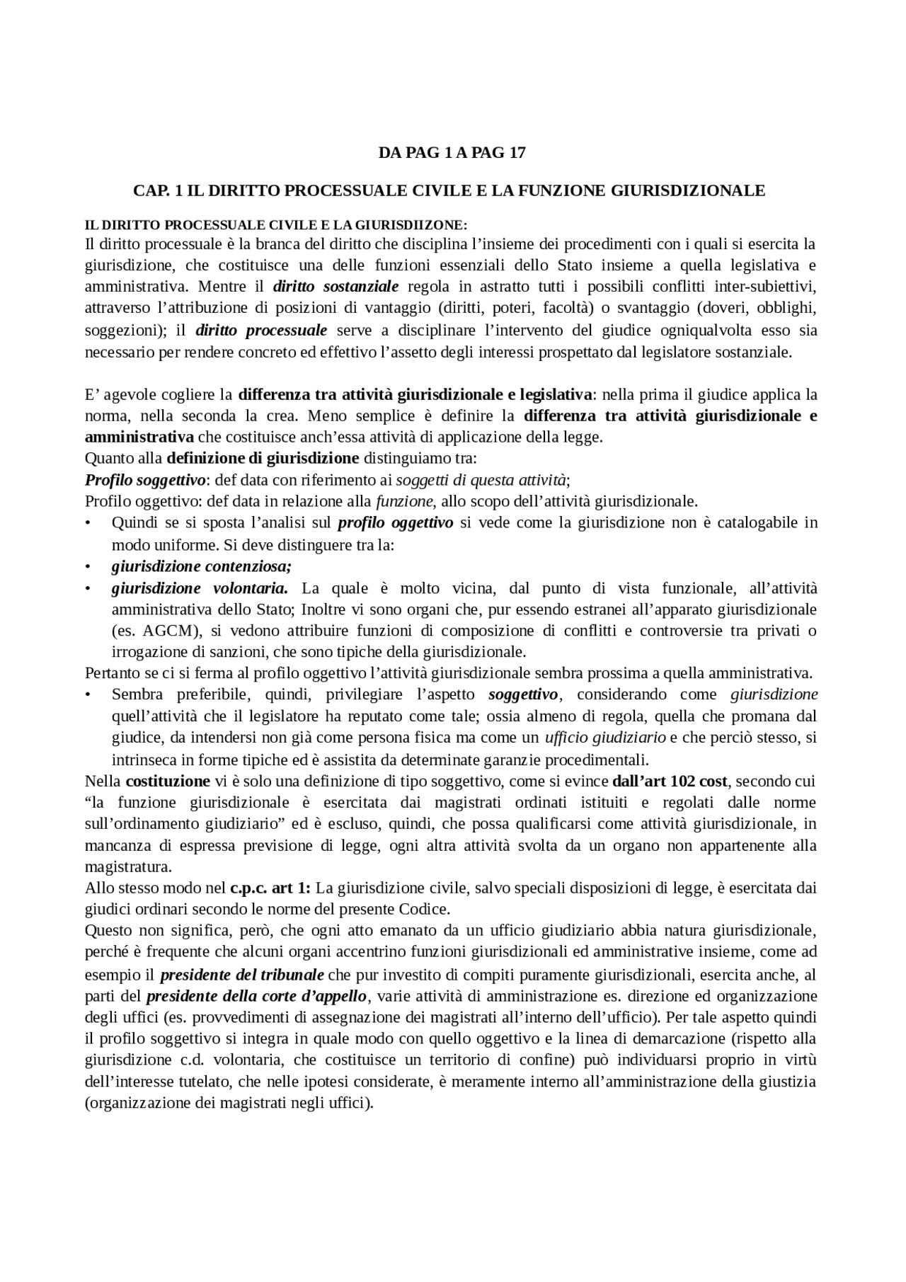 Procedura Civile Parti Eliminate Dal Libro 1 Balena Docsity