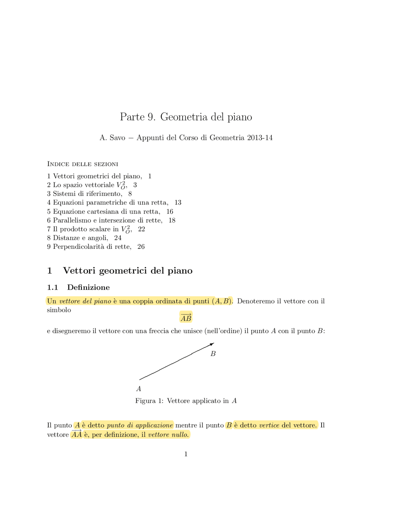 Geometria Algebra Lineare Docsity
