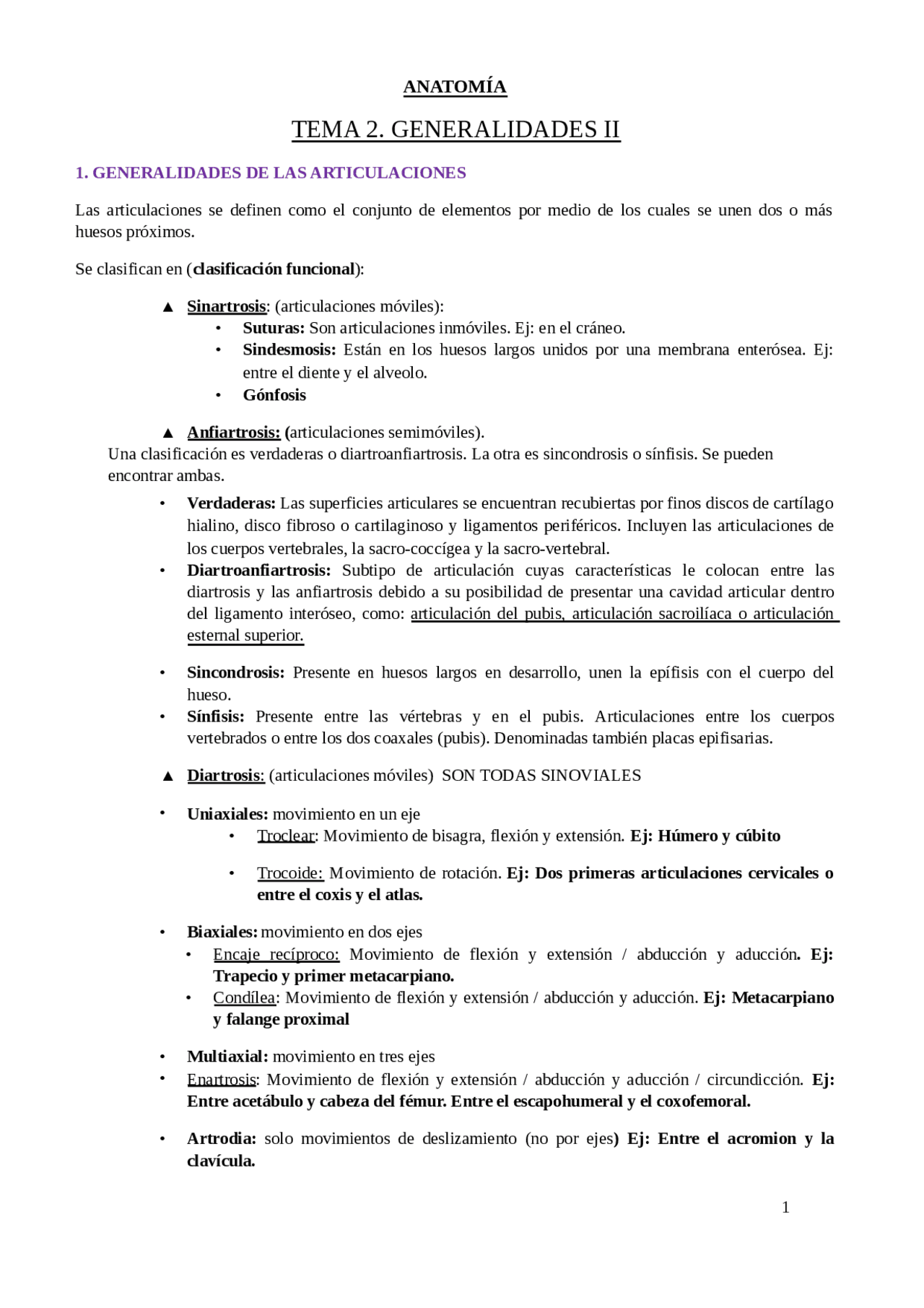 Anatomia 1 Ucv Medicina Docsity