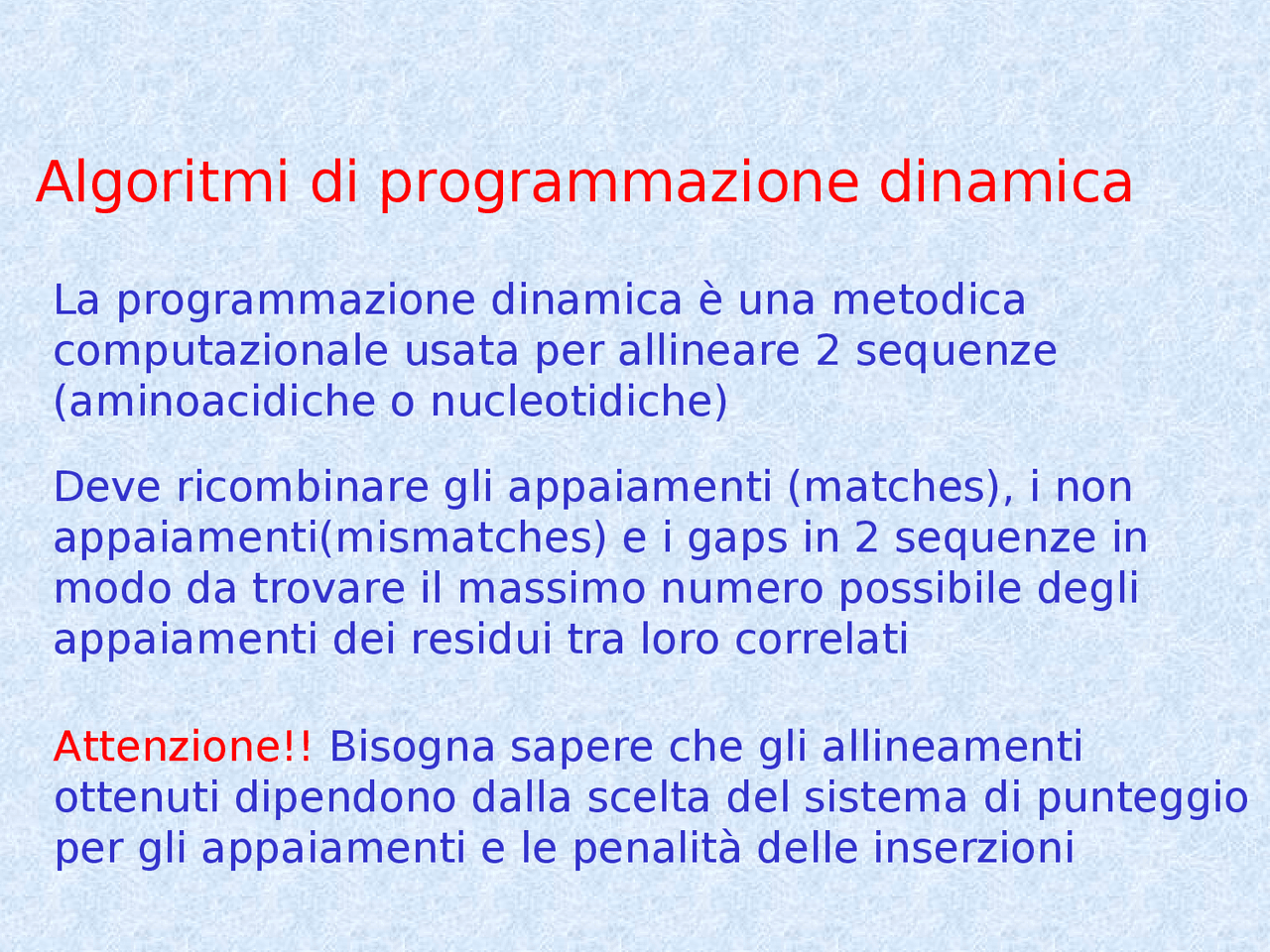 Algoritmi Di Programmazione Dinamica Docsity