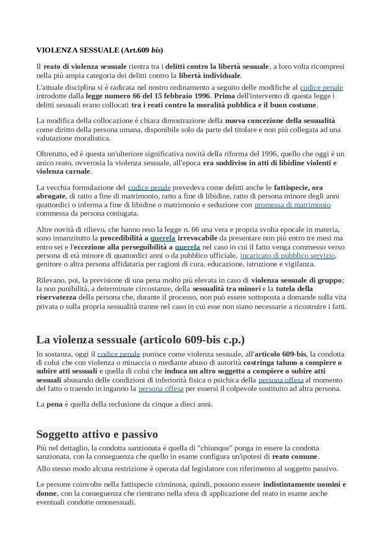 File Sulla Violenza Sessuale Docsity