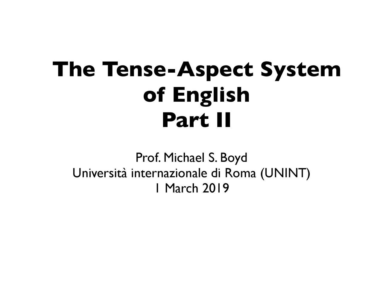 Understanding English Tense-Aspect System: Perfect, Progressive, and ...
