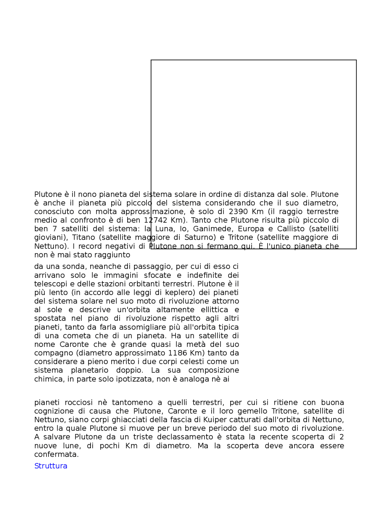 Ricerca Pianeta Plutone Docsity