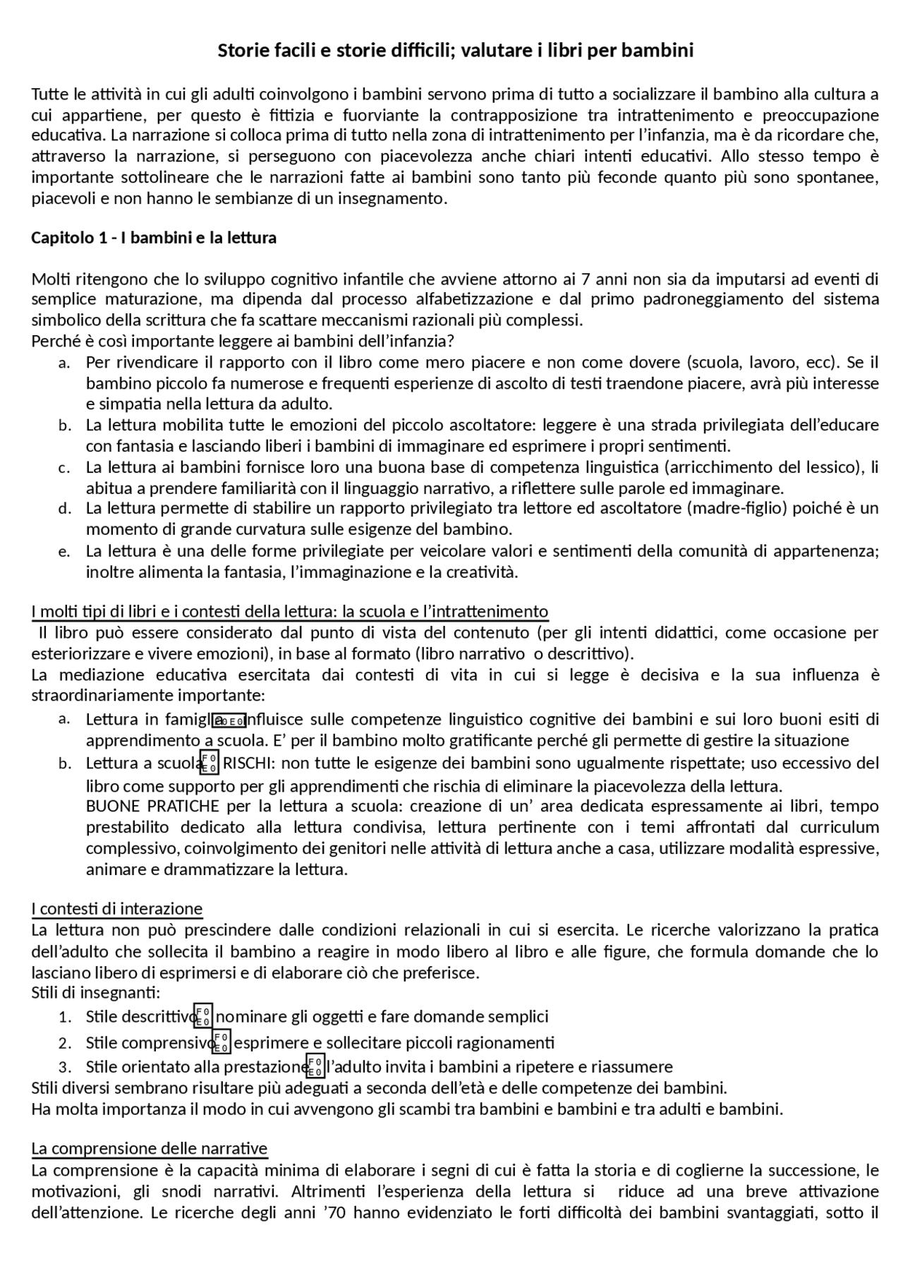 Storie Facili E Storie Difficili Docsity