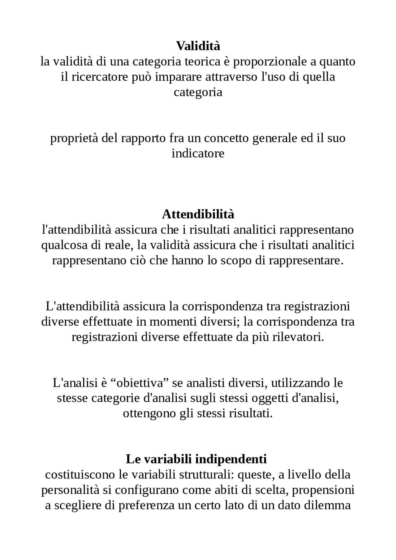 Definizione E Approfondimento Delle Variabili Di Sociologia Docsity